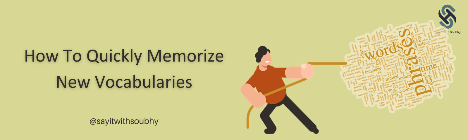أسرع طريقة لحفظ الكلمات الانجليزية - sayitwithsoubhy